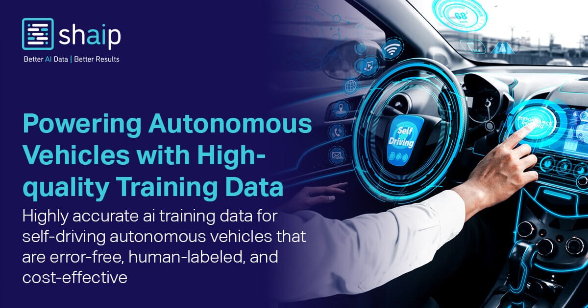 Autonomous Driving Car Dataset For Machine Learning | AI Training Data