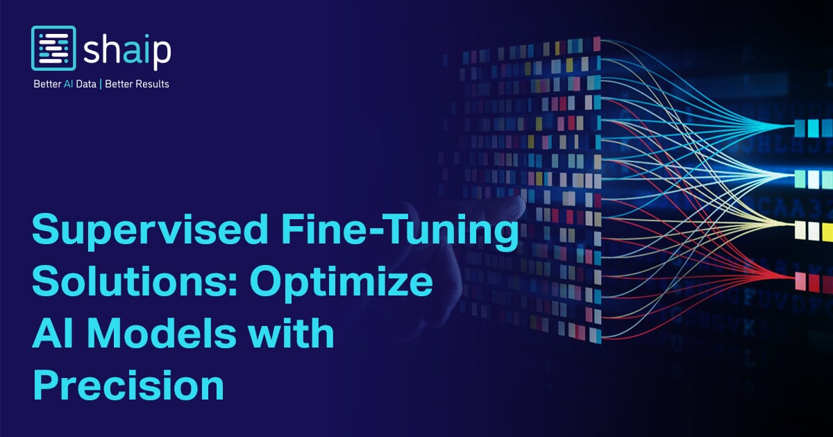 Supervised Fine Tuning Dataset For Ai And Llm Models Shaip